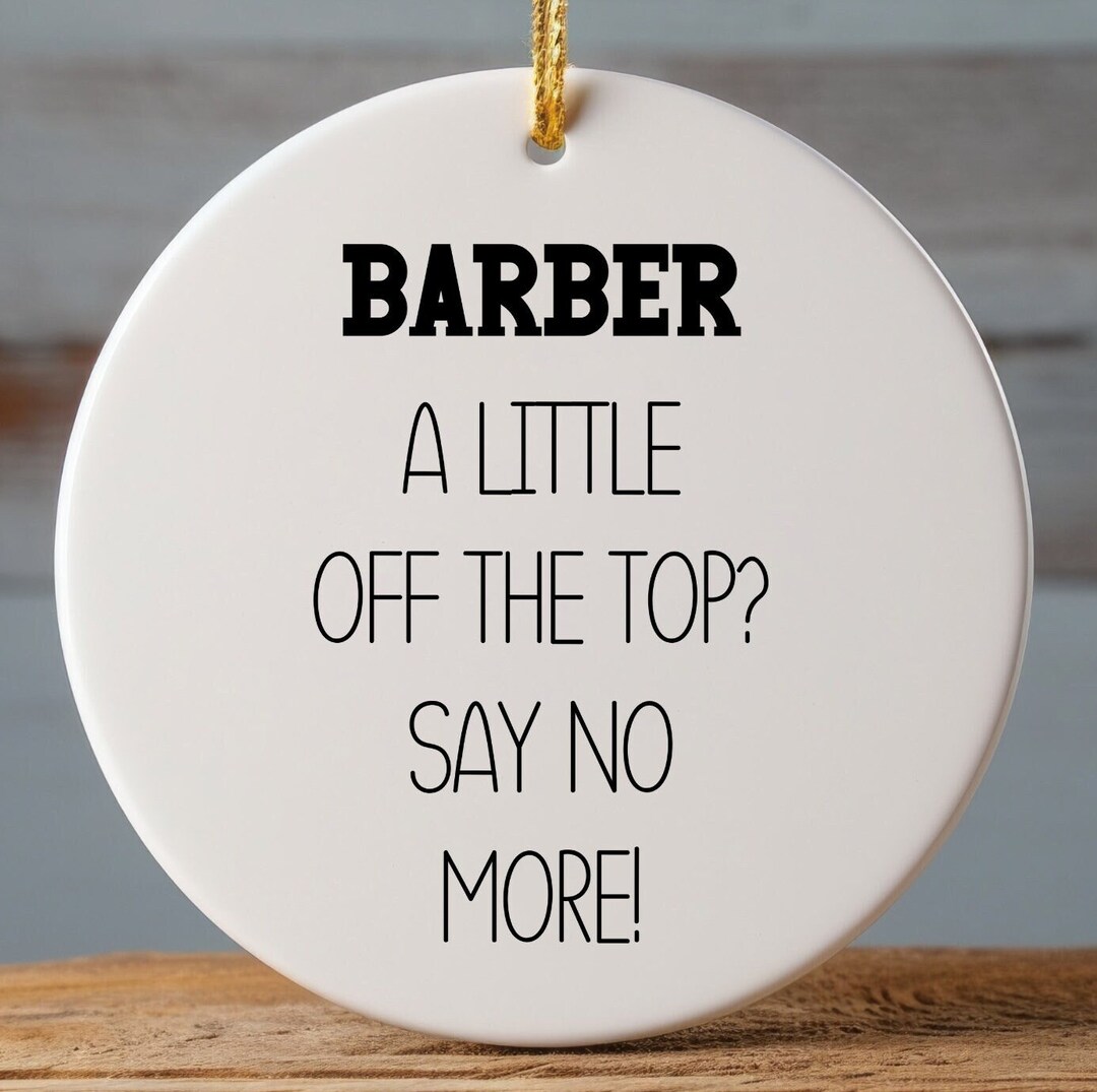 Barber Gifts, Barber Shop, Barber Shop Ornament, Hair Stylist Gift ...