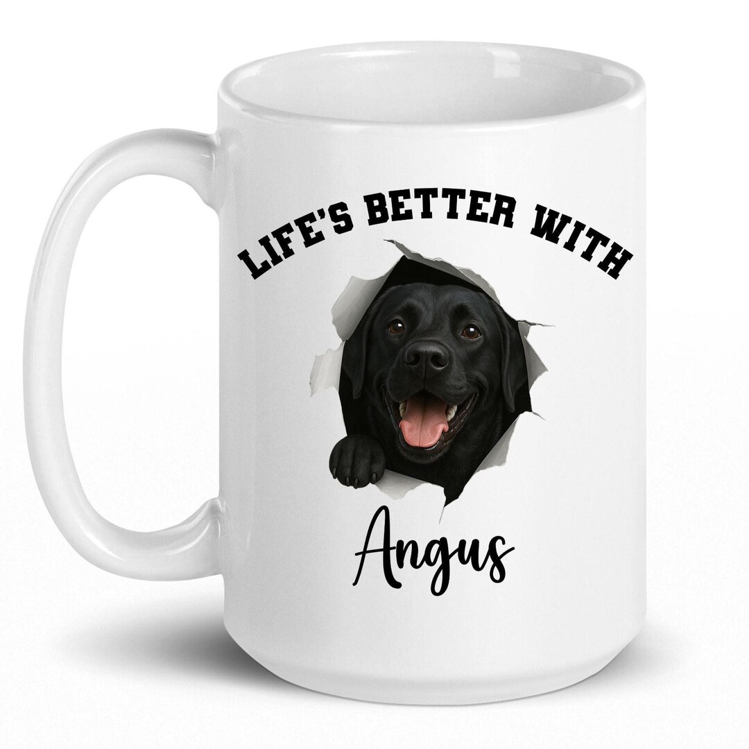 Gift for Labrador Retriever Lovers,personalized Black Lab Mug – Custom ...