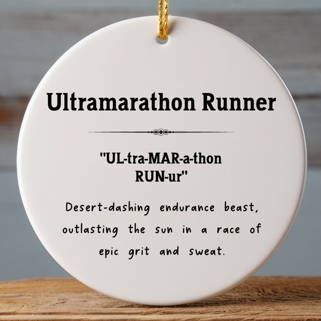Ultramarathon Ornament, Runner Gift, Ultrarunner Gift, Marathon ...