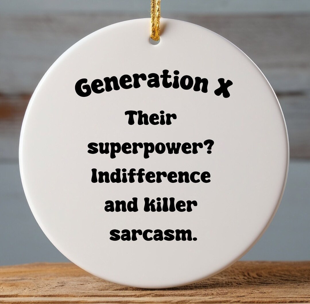 Generation X Gift, Generation X Ornament, Generation X Keepsake, 80s ...