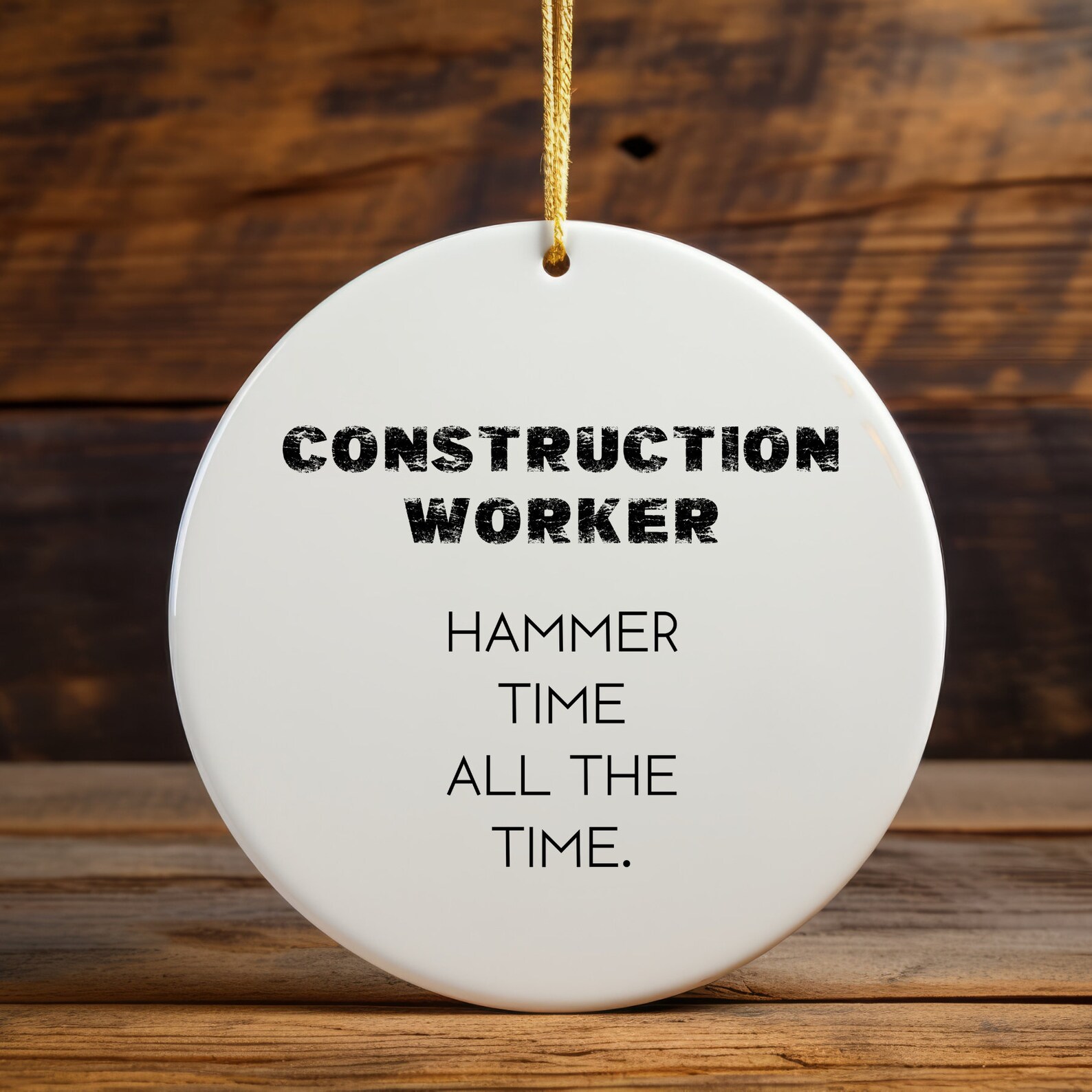 Construction Worker Gift, Contractor Ornament, Handyman Gift ...