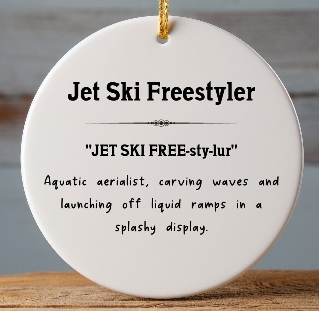 Jet Ski Ornament, Freestyle Ornament, Gift for Jet Skier, Water Sports ...