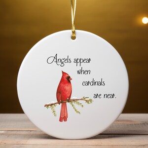 In Memory Of, in Loving Memory, Cardinal Memorial Ornament, Cardinal ...