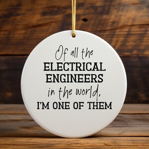 Electrical Engineer Ornament, Gift for Electrical Engineer, Electrical ...