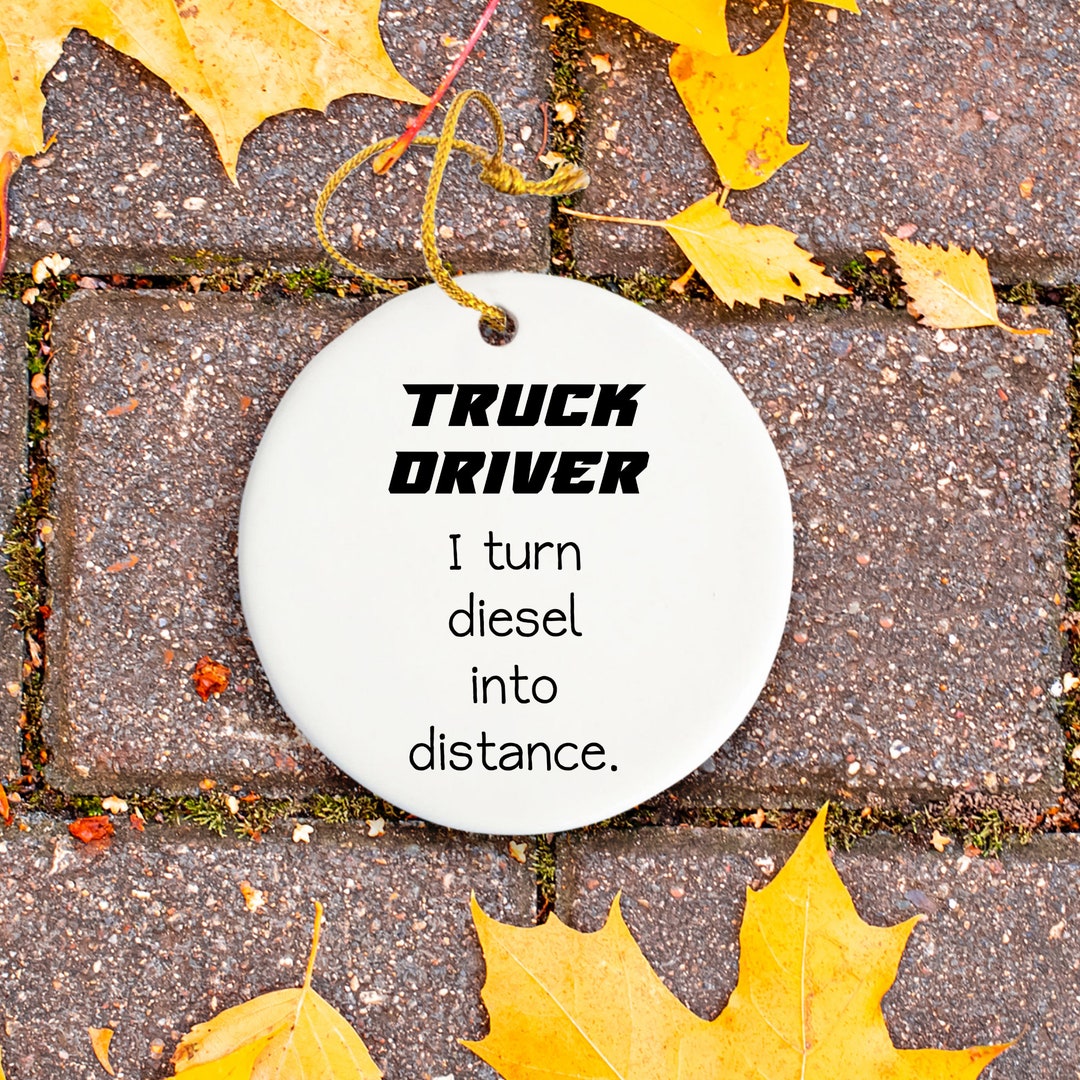 Truck Driver Gift, Trucker Ornament, Gift for Trucker, Trucking Decor ...