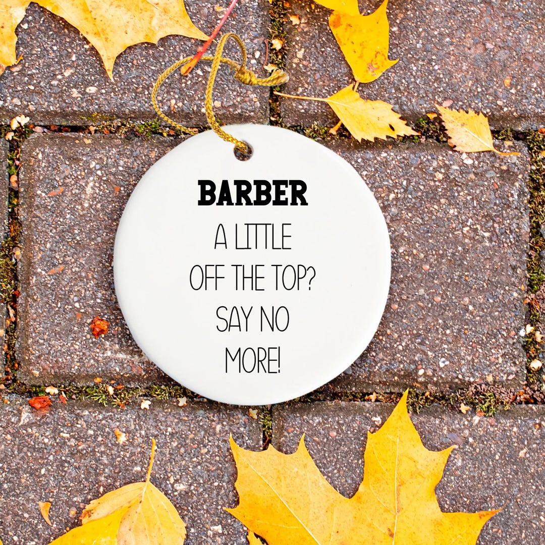 Barber Gifts, Barber Shop, Barber Shop Ornament, Hair Stylist Gift ...