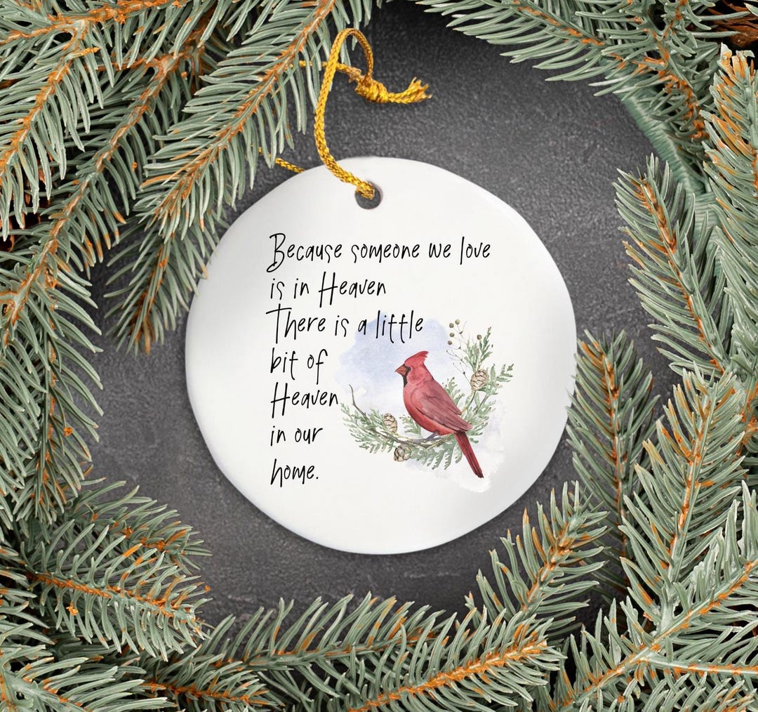 Cardinal Memorial Ornament, Cardinal Ornament Memorial, in Memory Of ...