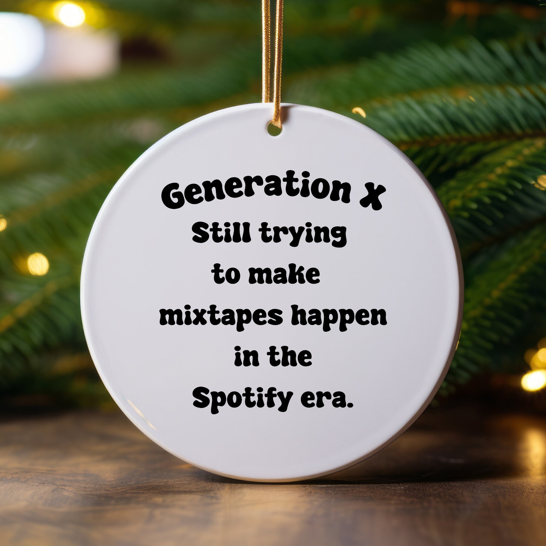 Generation X Gift, 90s Nostalgia Ornament, Gift for Gen Xer, Generation ...