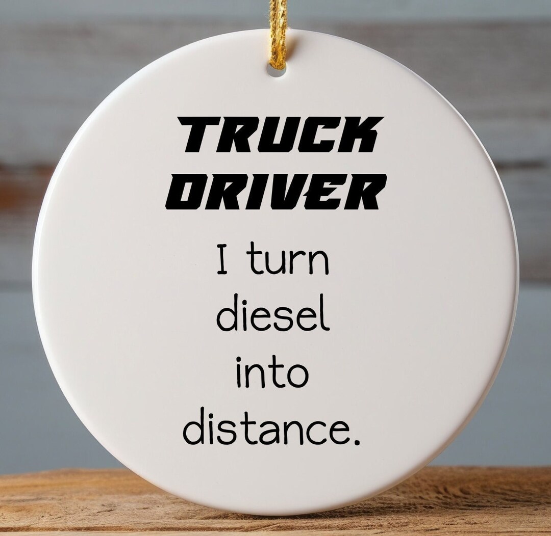 Truck Driver Gift, Trucker Ornament, Gift for Trucker, Trucking Decor ...