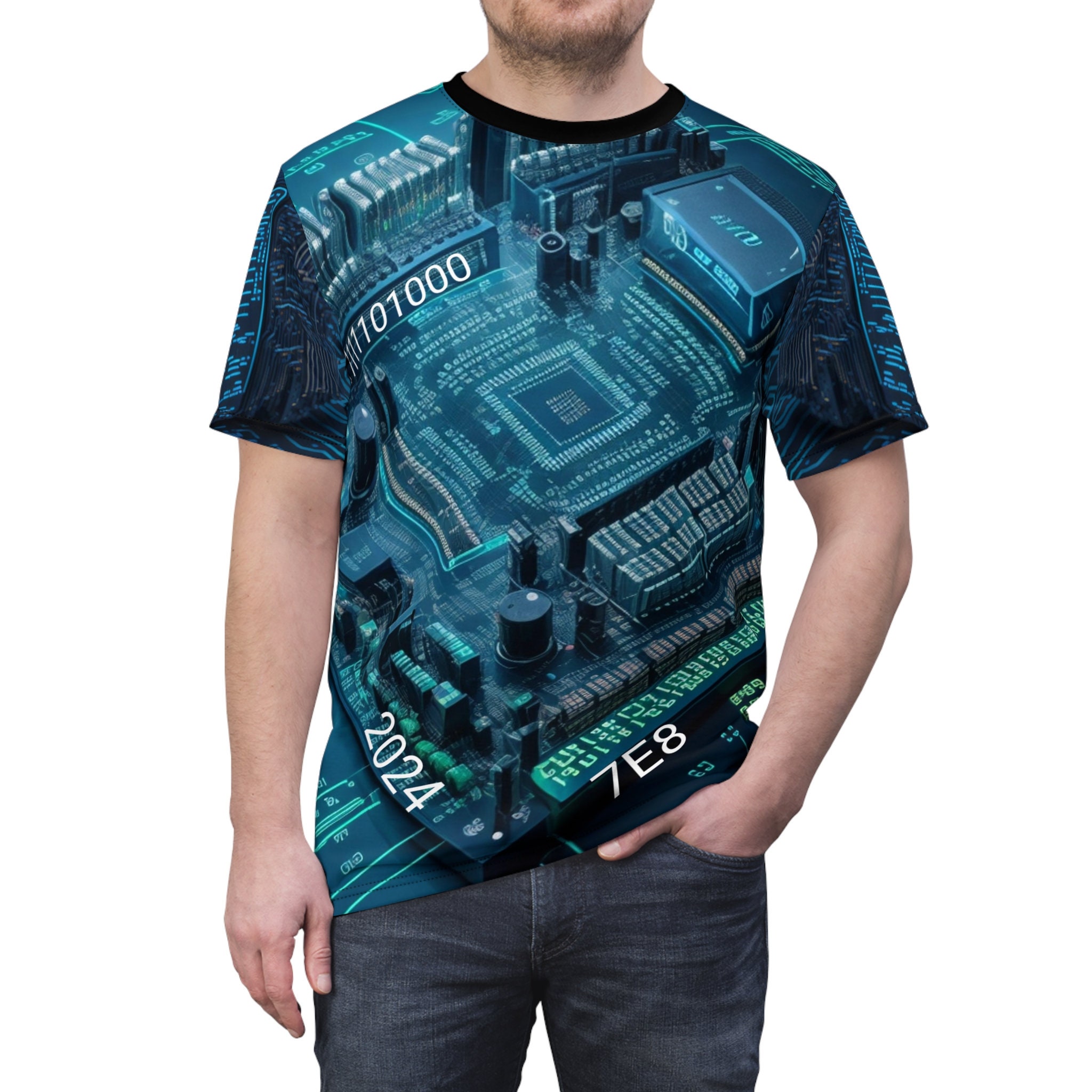 Circuit Board T-shirt - Etsy