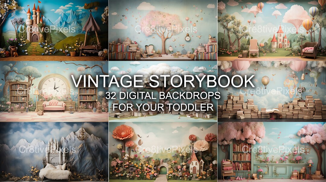 Fairy Tale Digital Portrait Backdrops, Studio Backdrops for ...