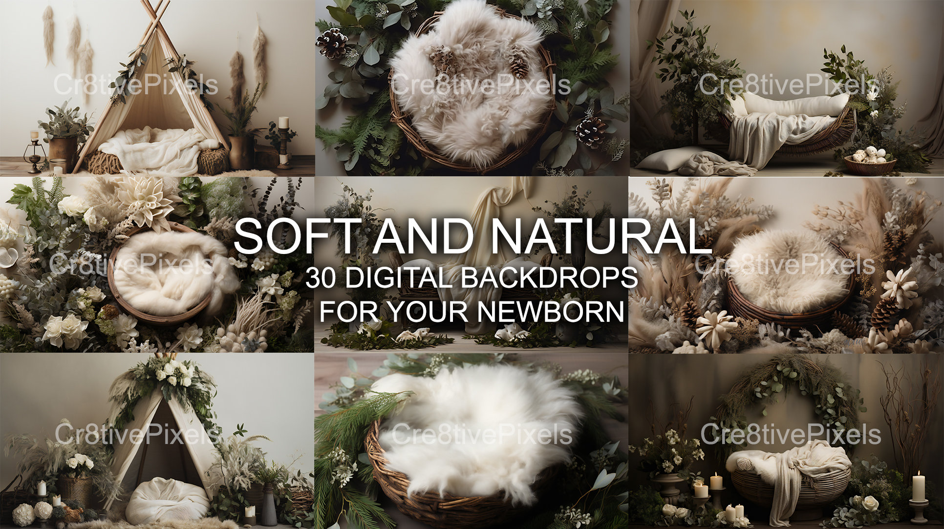 Sage Green Digital Portrait Backdrops, Studio Backdrop for ...