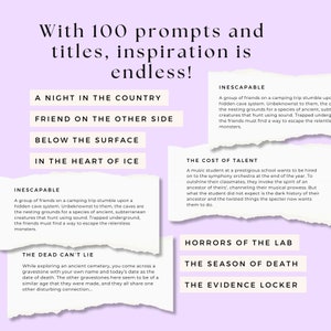 Horror Creative Writing Prompts | Bonus DIY Writing Prompt Generator ...