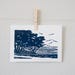 Seaside Landscape Linocut Print - Carmel Beach | 5”x7” - Etsy