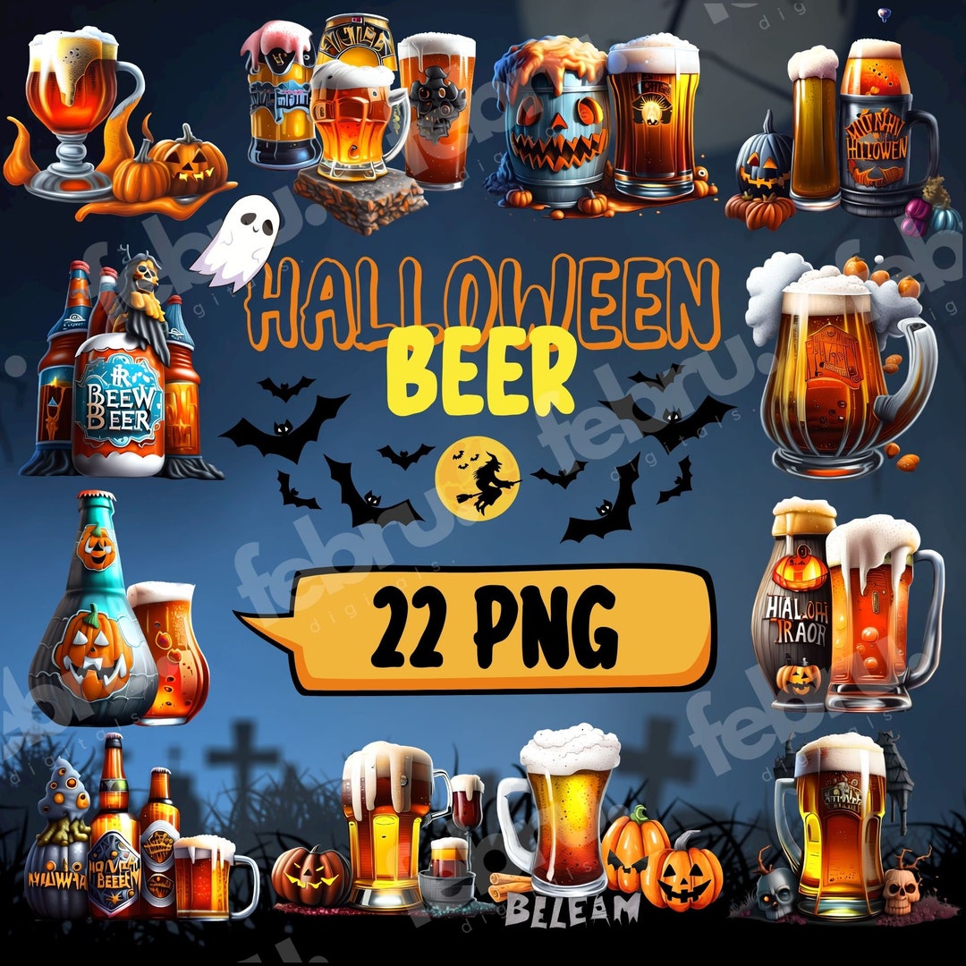 22 Halloween Beer Bundle PNG horror Characters Beer Png - Etsy