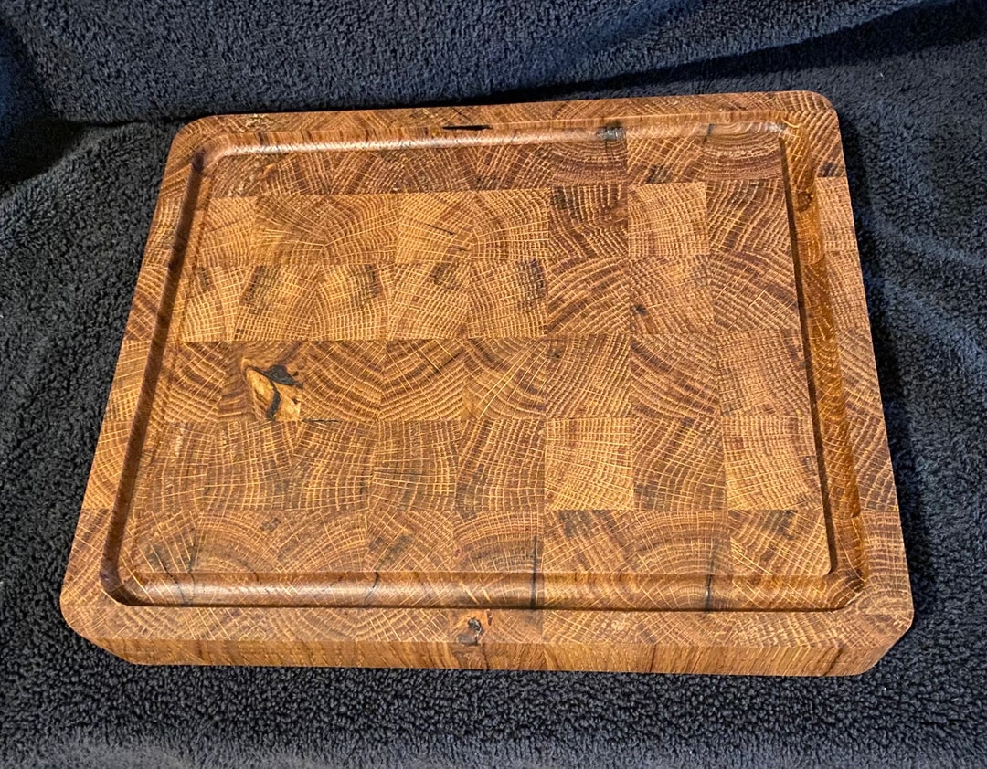 Reclaimed Red Oak End Grain Cutting Board - Etsy