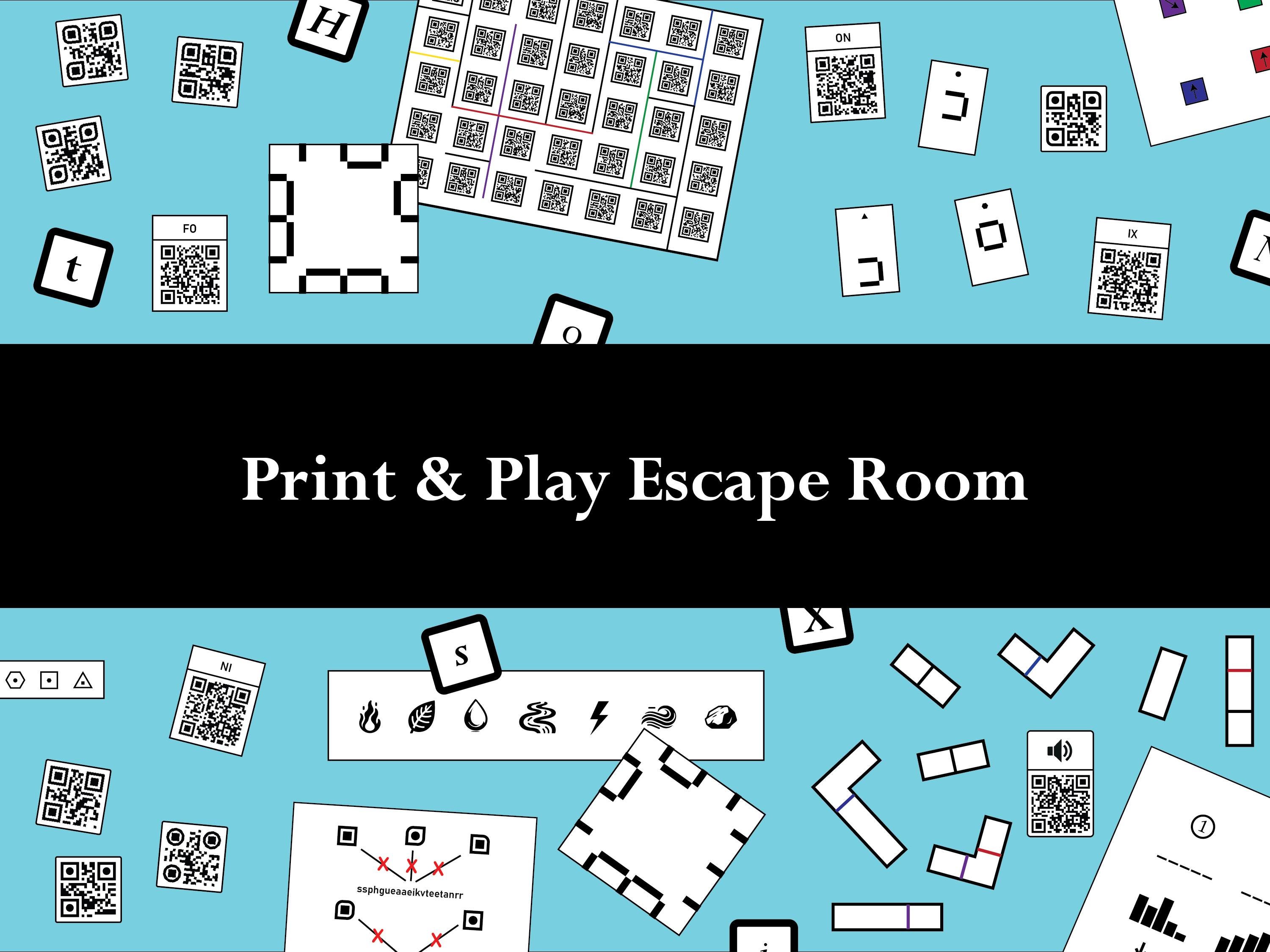 Print & Play QR Code Escape Room for Teens and Adults - Etsy