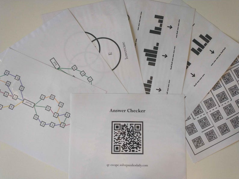 Print & Play QR Code Escape Room for Teens and Adults - Etsy