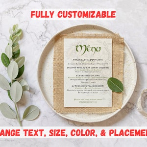 LOTR Wedding Suite DIY Bundle Instant Download Digital Canva Editable ...