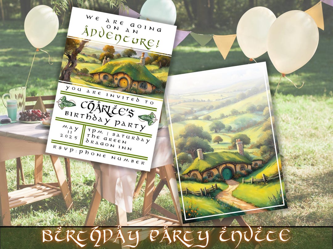 Fantasy Birthday Invitation | Editable Canva Template Inspired by ...
