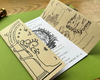 LOTR Wedding Invitation BUNDLE Instant Download Digital Canva Editable ...