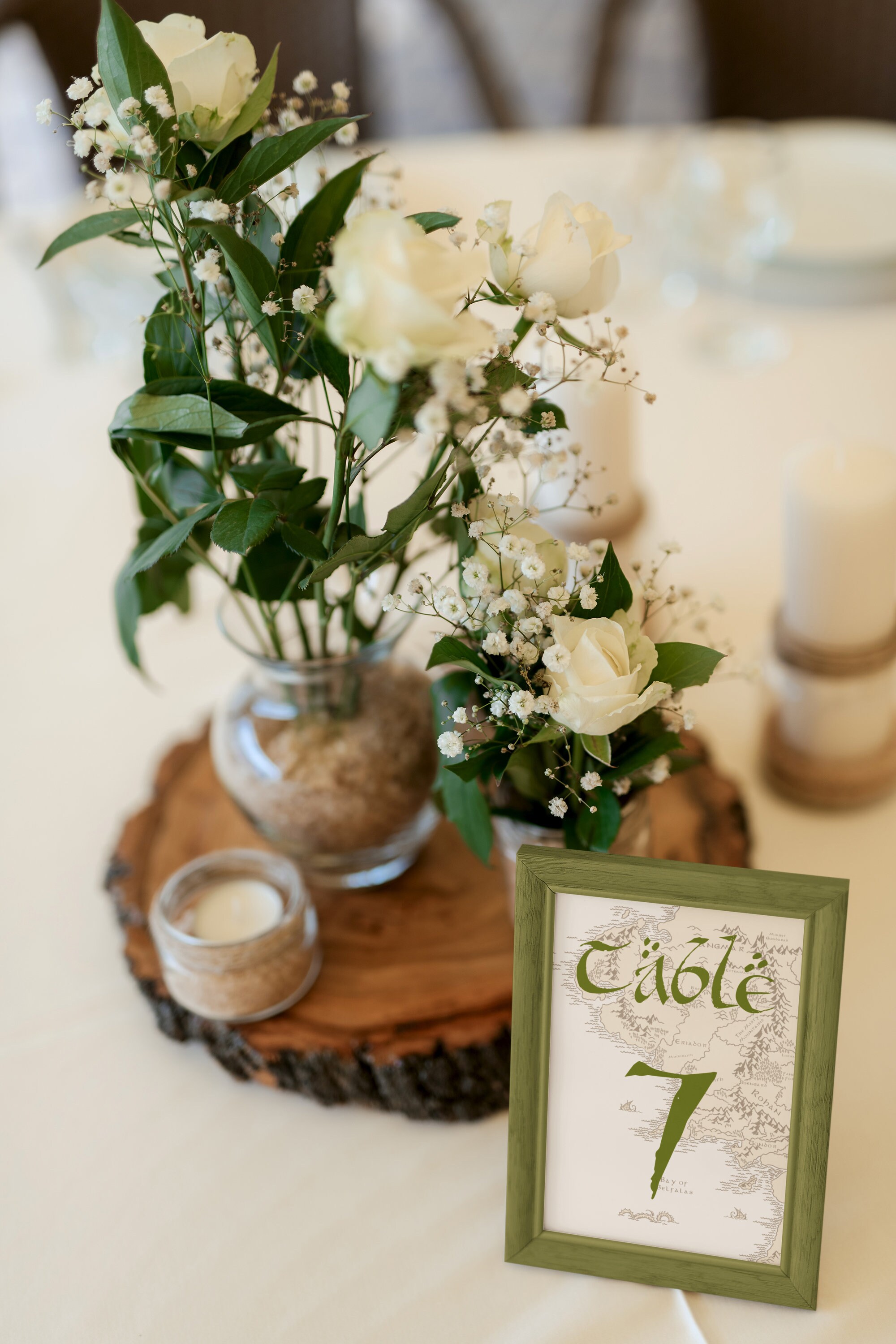 LOTR Wedding Table Numbers Instant Download Digital Canva - Etsy