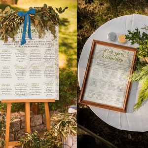 LOTR Wedding Seating Chart Instant Download Digital Canva Editable ...