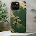 Magsafe Asian Chinese Embroidery Phone Case Green Landscape Tough Phone ...