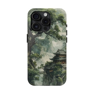 Magsafe Asian Chinese Traditional Hanging Tree Vintage Green Art Tough ...