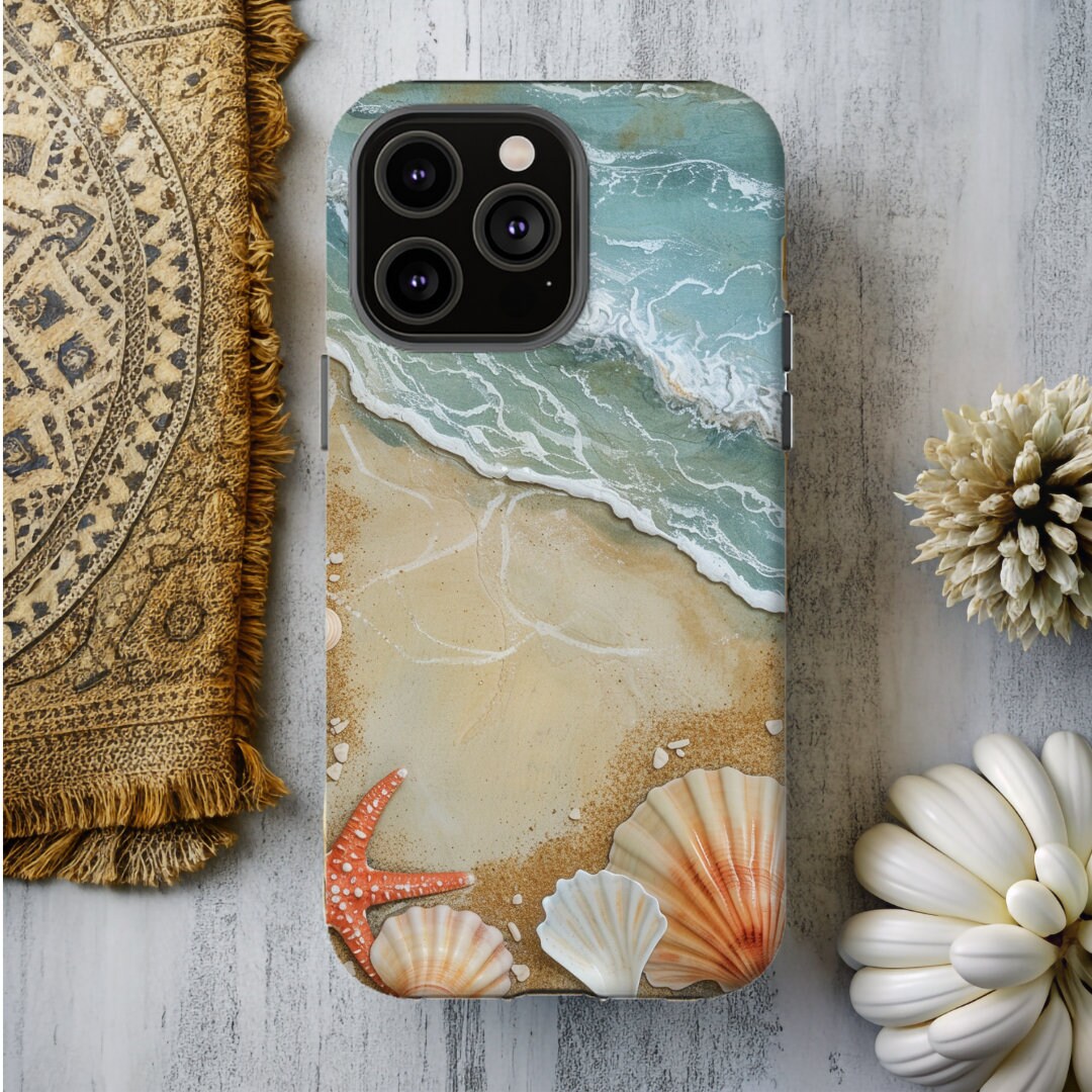 Magsafe Beach Waves Sea Shells Starfish Ocean Sea Life Tropical Tough ...