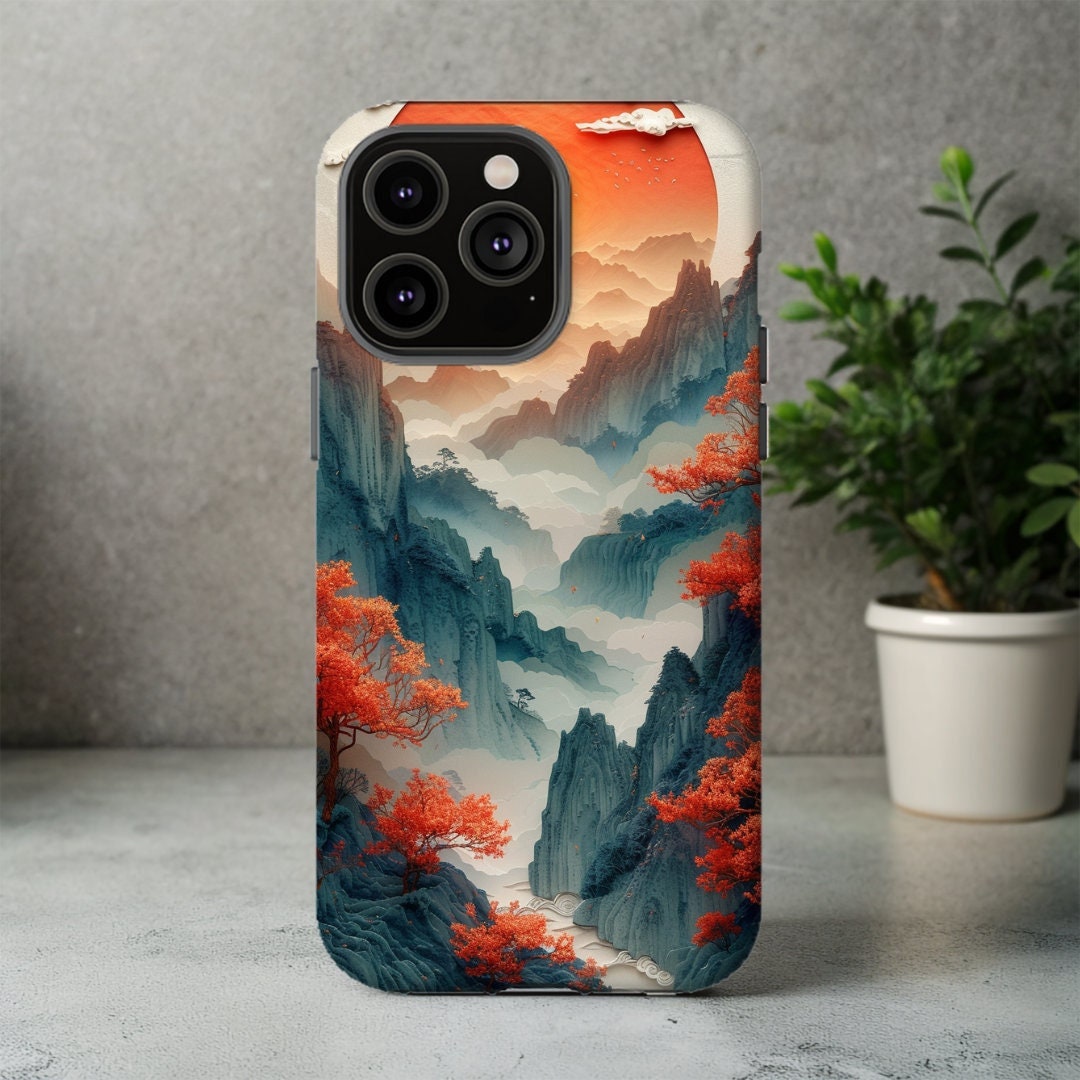 Magsafe Asian Chinese Traditional Ancient Clouds Mountains Art Tough ...