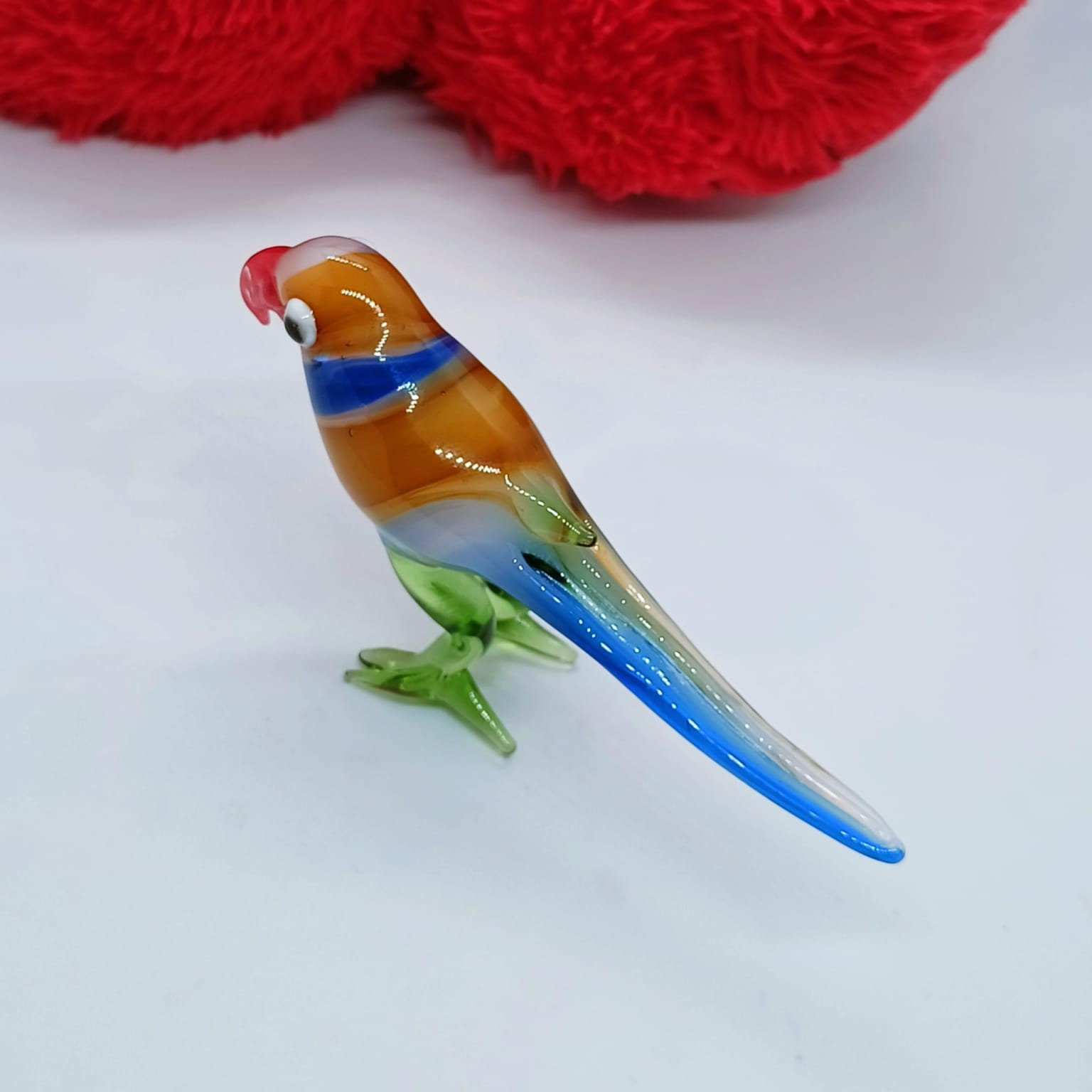 Murano Glass Parrot Figurine, Blown Glass Art - Etsy