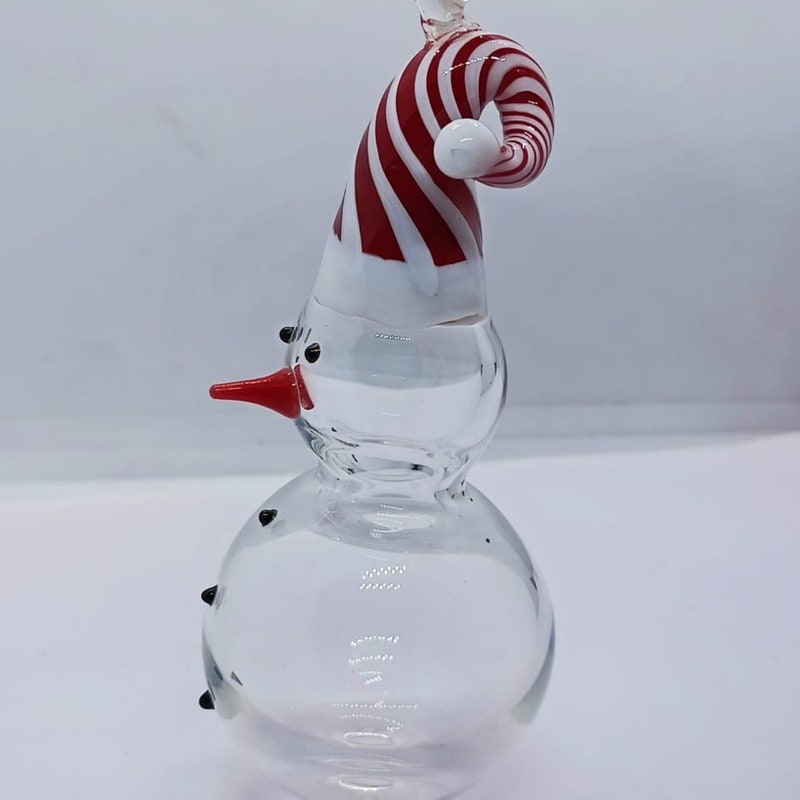 Snowman Glass - Etsy