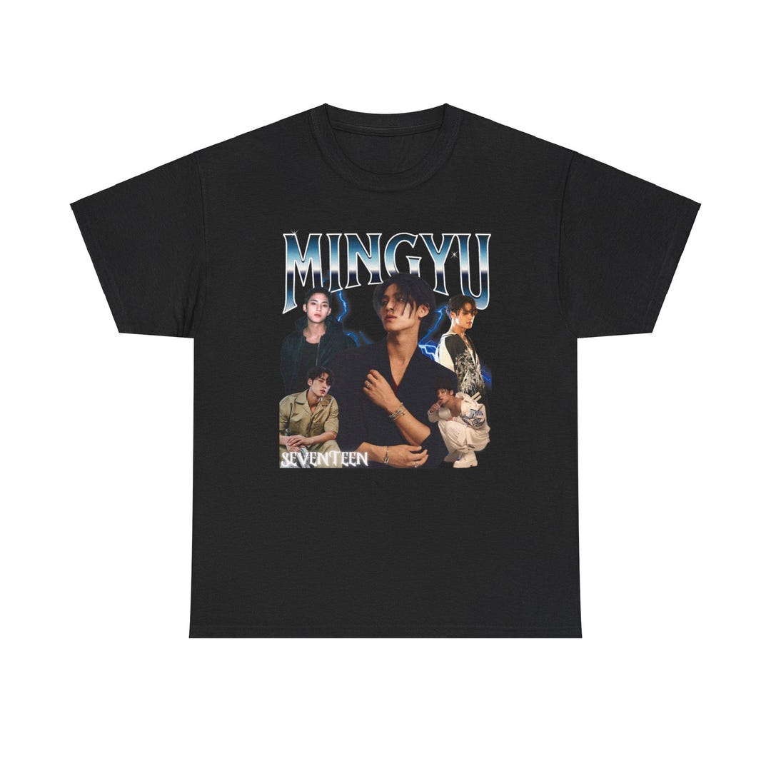 Kim Mingyu Retro 90s Bootleg Tee Mingyu Shirt Kpop T-shirt Kpop Merch ...