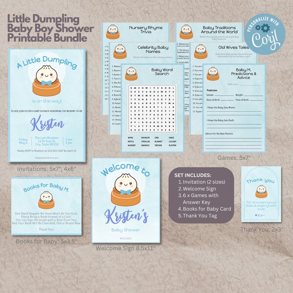 Little Dumpling Theme Baby Shower - Etsy