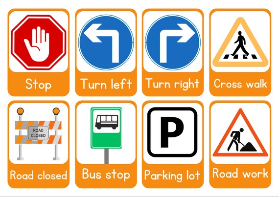 Traffic Signs And Meanings For Kids