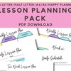 Weekly Teacher Planner, Printable Weekly Lesson Planner, PDF Teacher ...