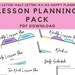 Weekly Teacher Planner, Printable Weekly Lesson Planner, PDF Teacher ...