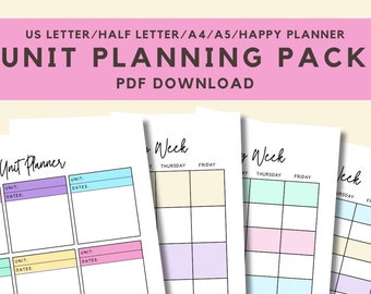 Weekly Teacher Planner, Printable Weekly Lesson Planner, PDF Teacher ...