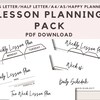Weekly Teacher Planner, Printable Weekly Lesson Planner, PDF Teacher ...