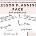 Weekly Teacher Planner, Printable Weekly Lesson Planner, PDF Teacher ...