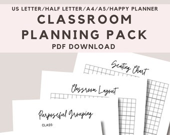 Weekly Teacher Planner, Printable Weekly Lesson Planner, PDF Teacher ...
