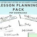 Weekly Teacher Planner, Printable Weekly Lesson Planner, PDF Teacher ...
