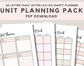 Weekly Teacher Planner, Printable Weekly Lesson Planner, PDF Teacher ...