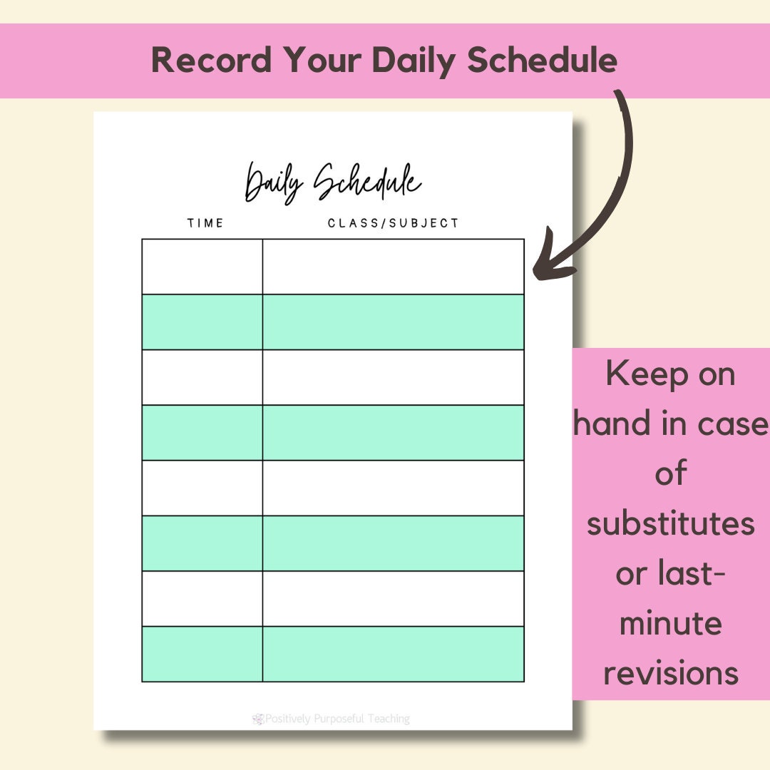 Lesson Plan Pages, Printable Planning Templates, PDF Teacher Planner ...