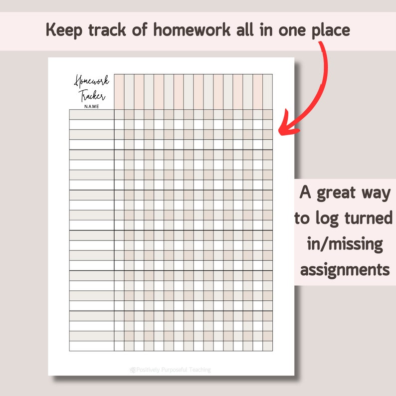 Tracking Chart Pages, Printable Teacher Trackers, Gradebook, PDF ...