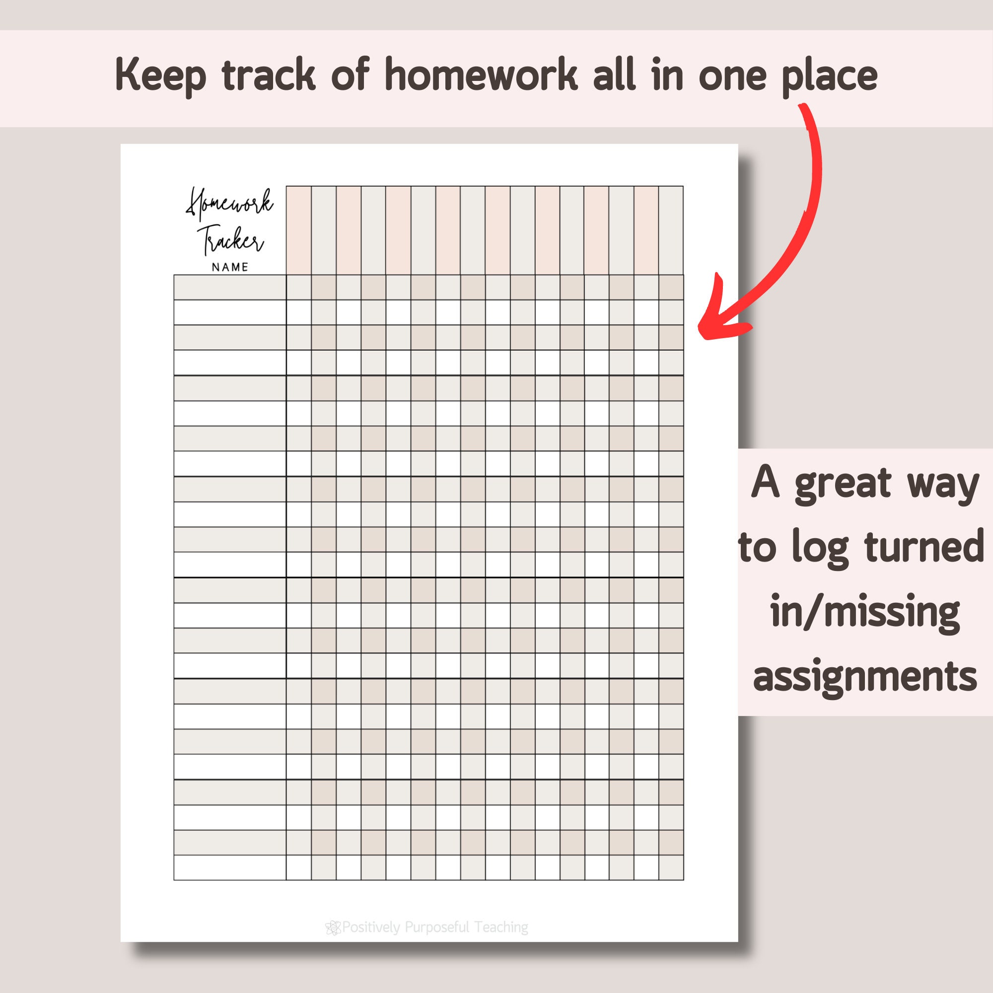 Tracking Chart Pages, Printable Teacher Trackers, Gradebook, PDF ...