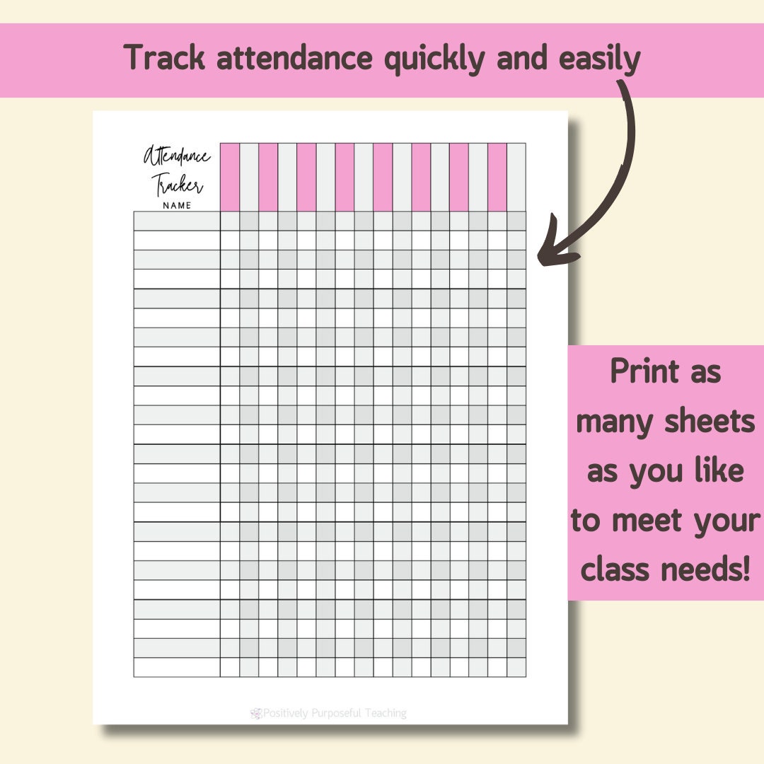 Tracking Chart Pages, Printable Teacher Trackers, Gradebook, PDF ...