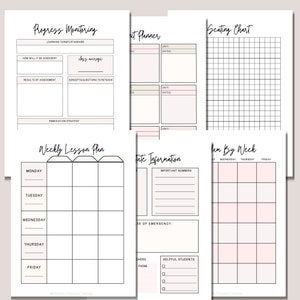 Teacher Planner 2023-2024, Printable Lesson Planner, PDF Teacher ...