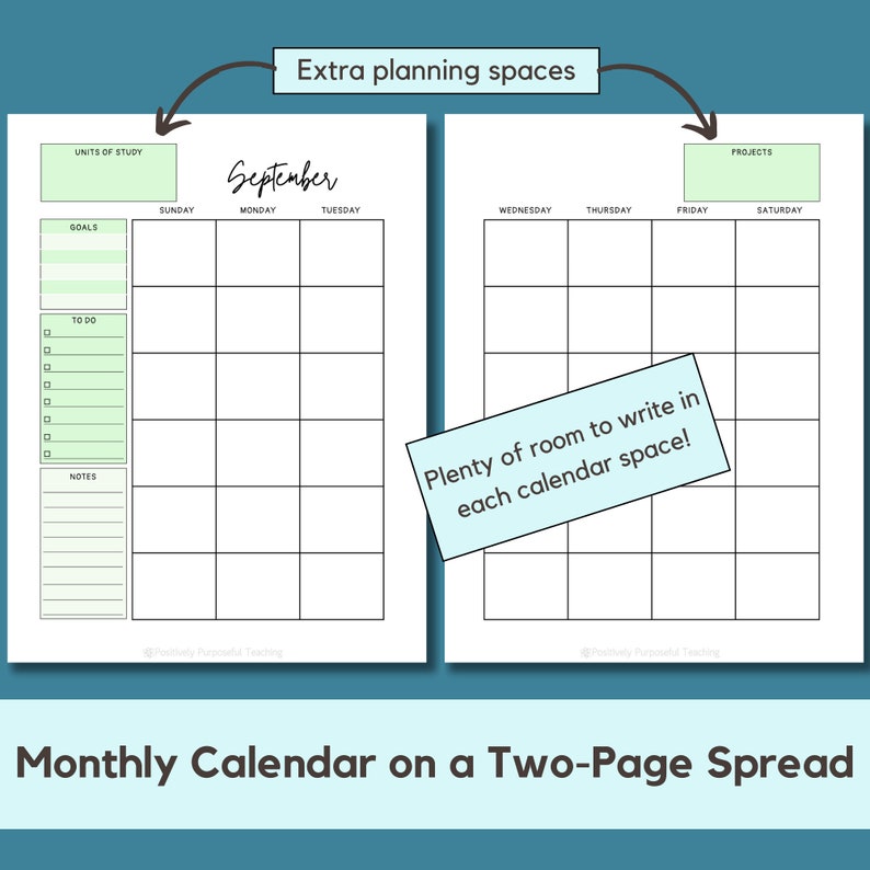 Teacher Calendar 2024-2025, Printable Teacher Calendar 24-25, PDF ...